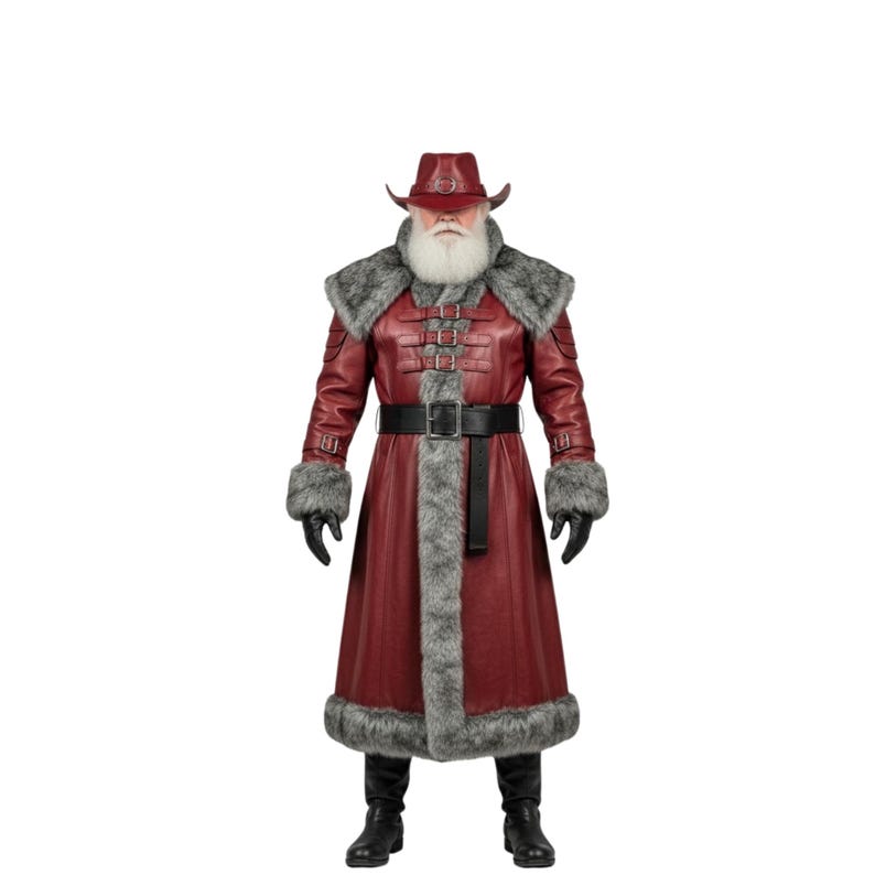 Handmade Viking Santa Leather Coat – Viking Costume for Men - Etsy