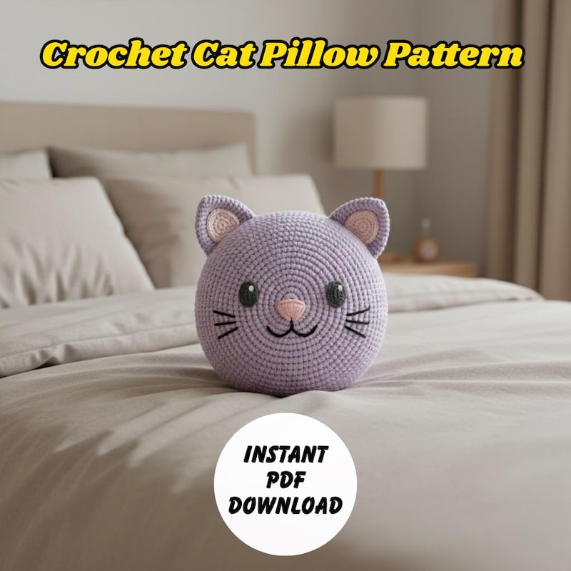 Cat Pillow - Etsy
