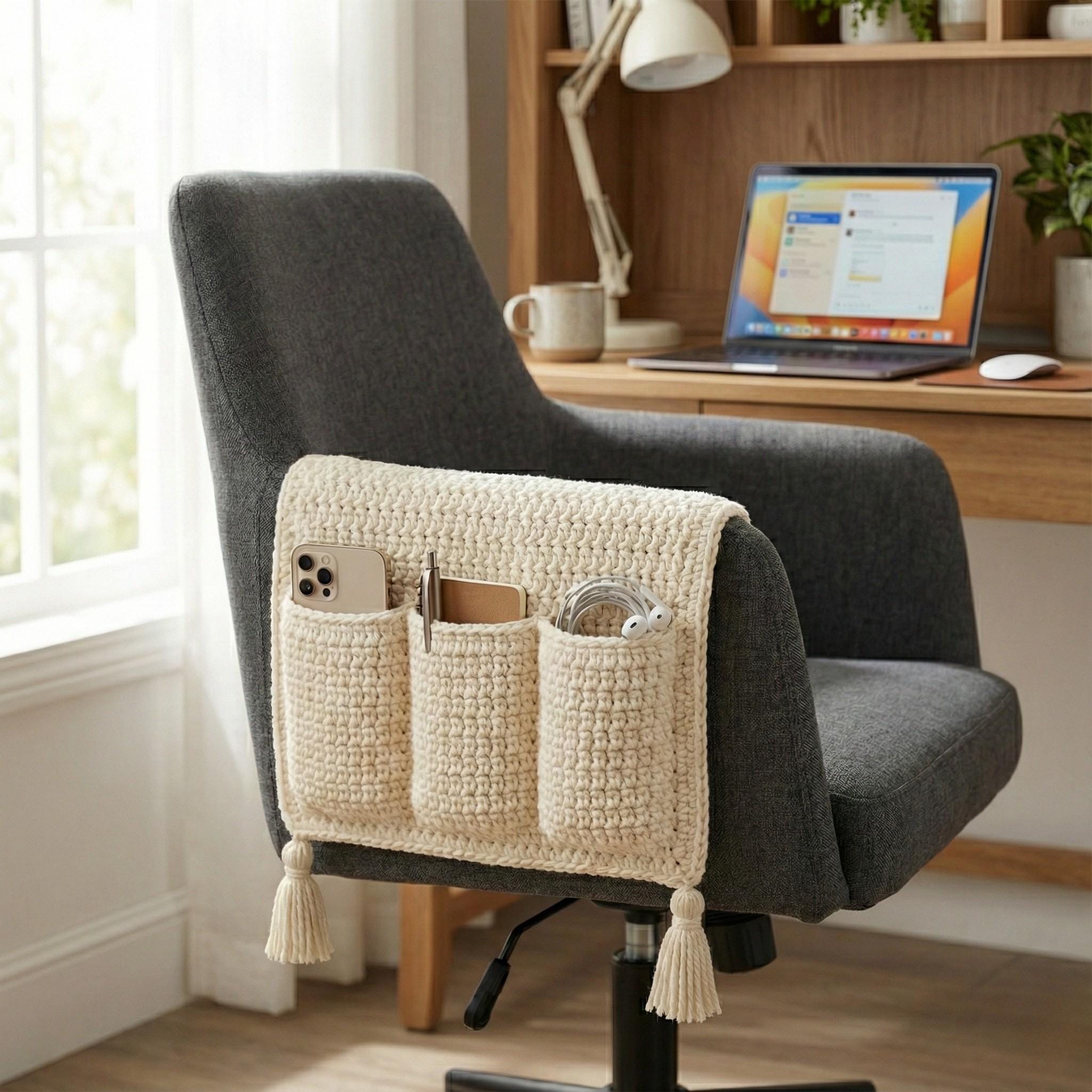 Crochet Sofa Arm Organizer Pattern PDF – Reversible Couch Armrest ...