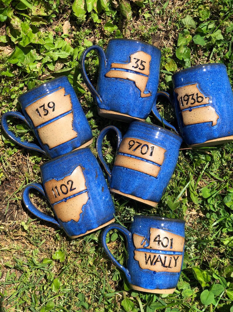 Thin Blue Line Police Officer Coffee Mug Etsy