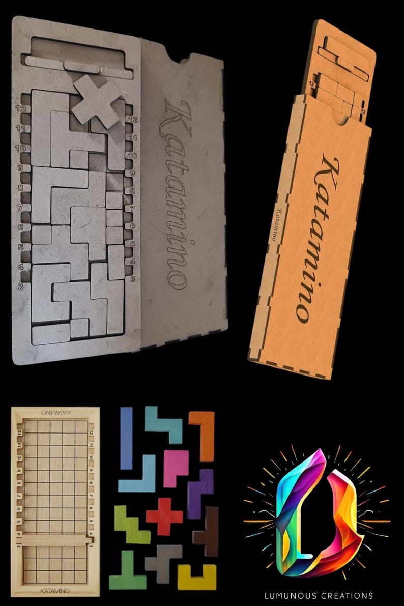 Katamino Puzzle SVG Files – Laser Cut Digital Download for Lightburn ...