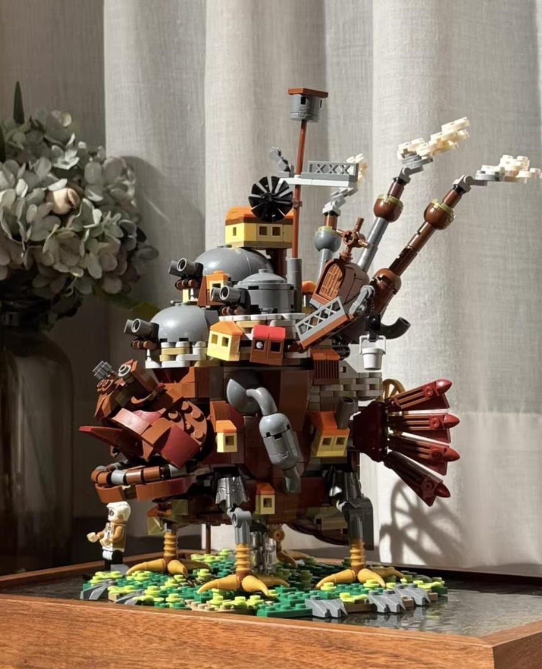 30 Cm Howl’s Moving Castle MOC With 1200+ Pieces Brick Building Kit, My ...