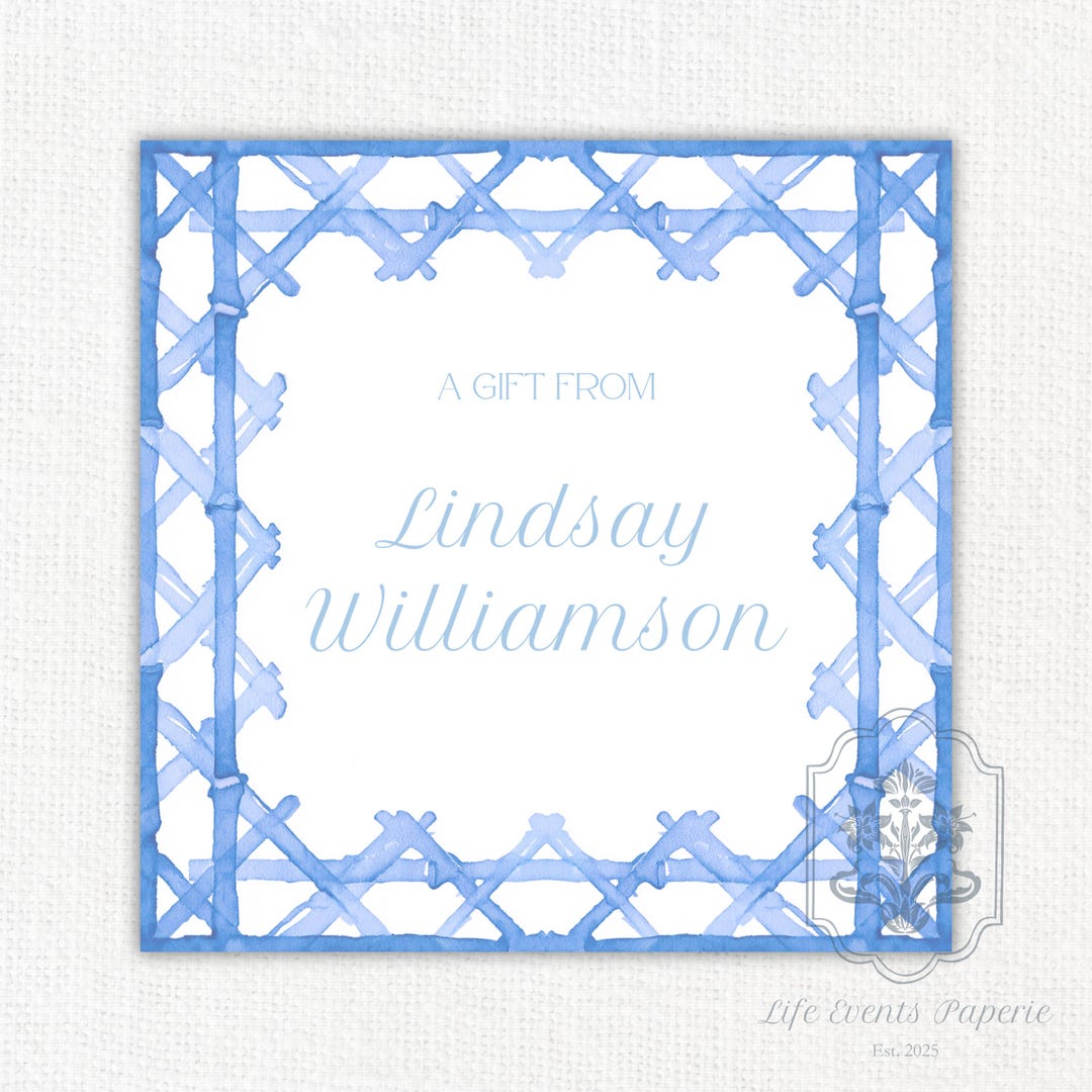 Printable Enclosure Card Template | Blue Watercolor Enclosure Cards ...