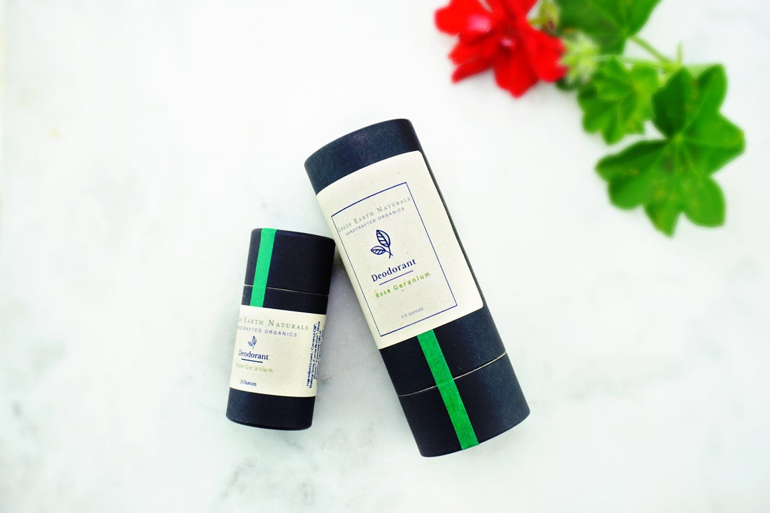 Rose Geranium Deodorant | Organic and Vegan Ingredients | Aluminum Free ...