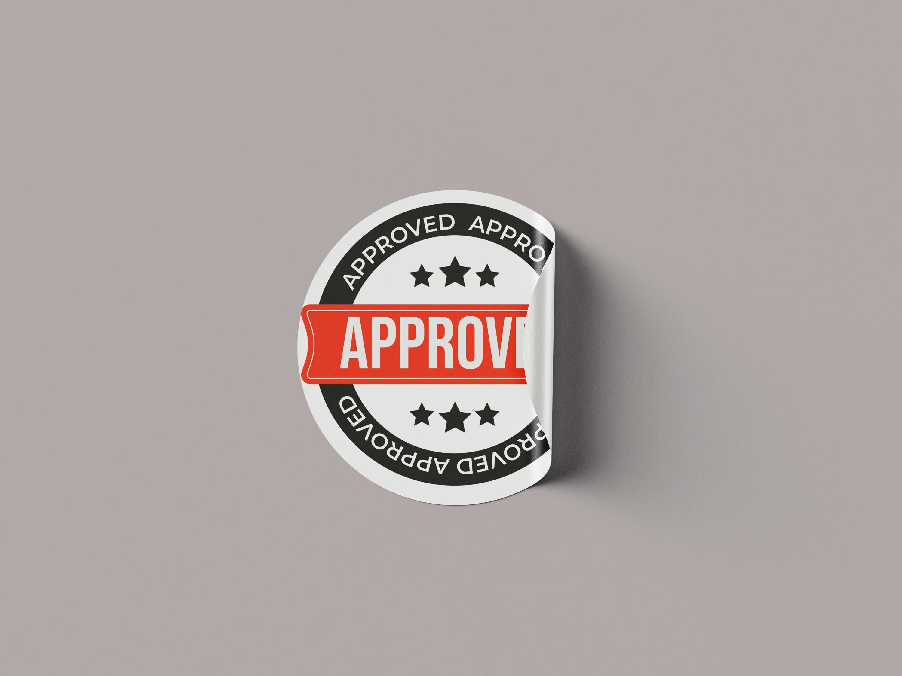 9 Approved Stamps, Instant Download, Digital Product, Vector and PNG ...
