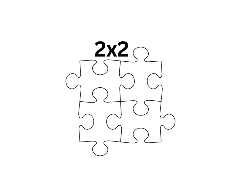 Jigsaw Puzzle SVG Templates Bundle, Laser Cut Files (digital Download ...