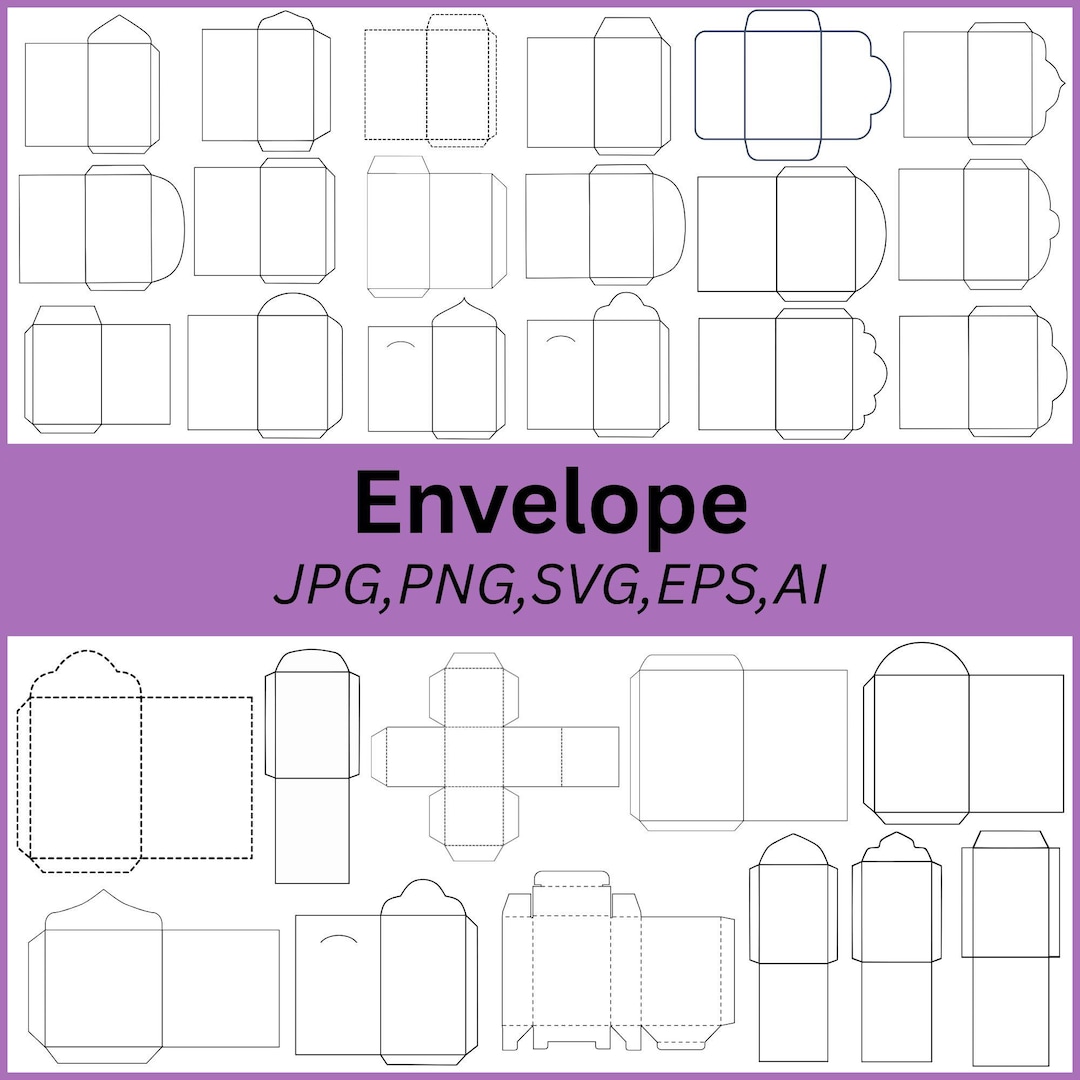 Envelope Template Bundle|envelope SVG Templates|card Making|card ...