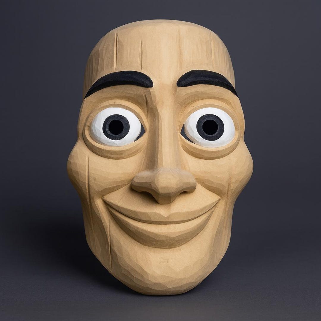 TungTungTung Sahur Brainrot Meme Mask, Viral Internet Culture Cosplay ...