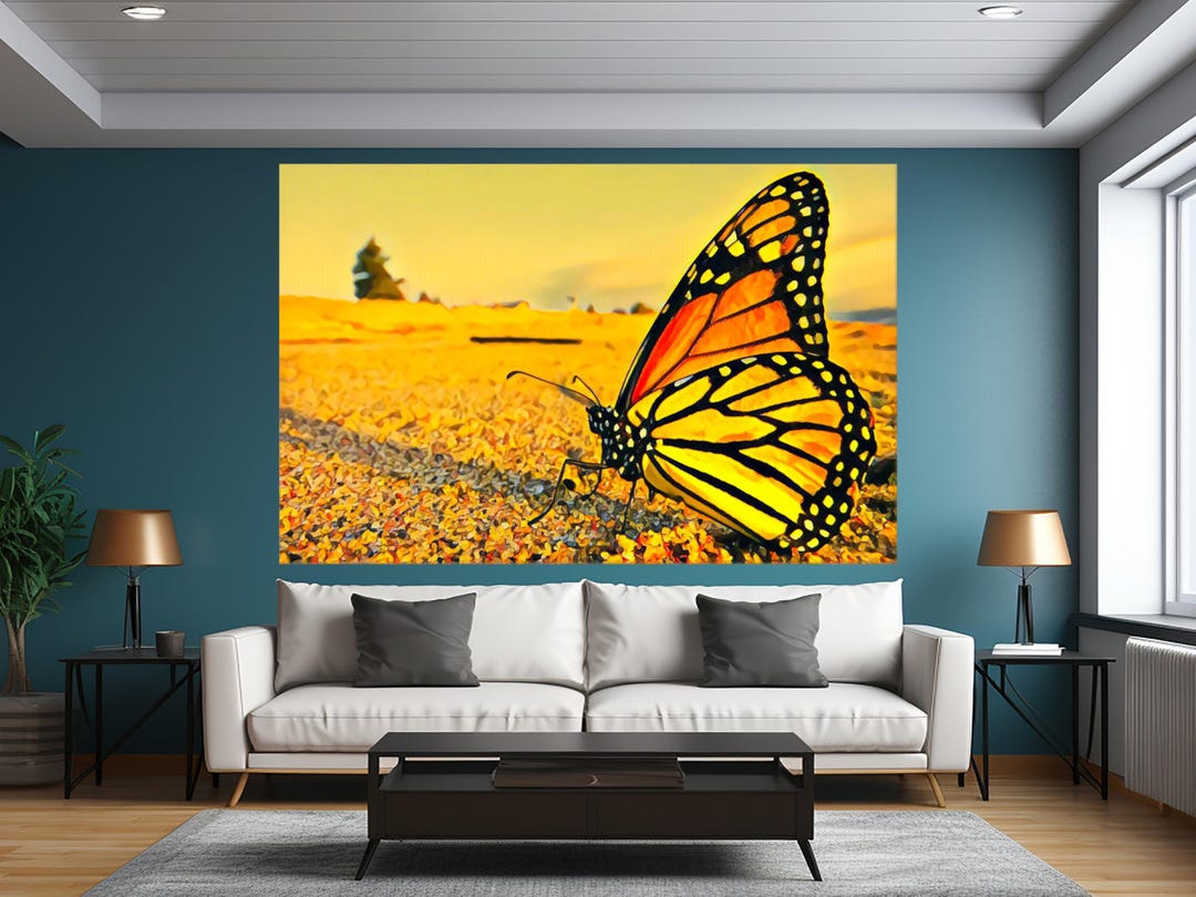 Mariposa Monarca | Mexican Folk Art Digital Print | Michoacán Cultural ...