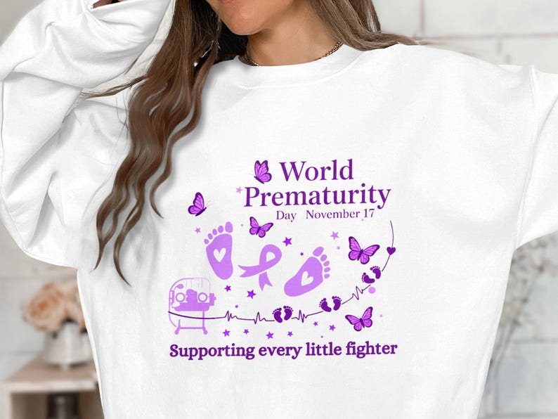 Preemie Awareness PNG: World Prematurity Day Sublimation (digital ...