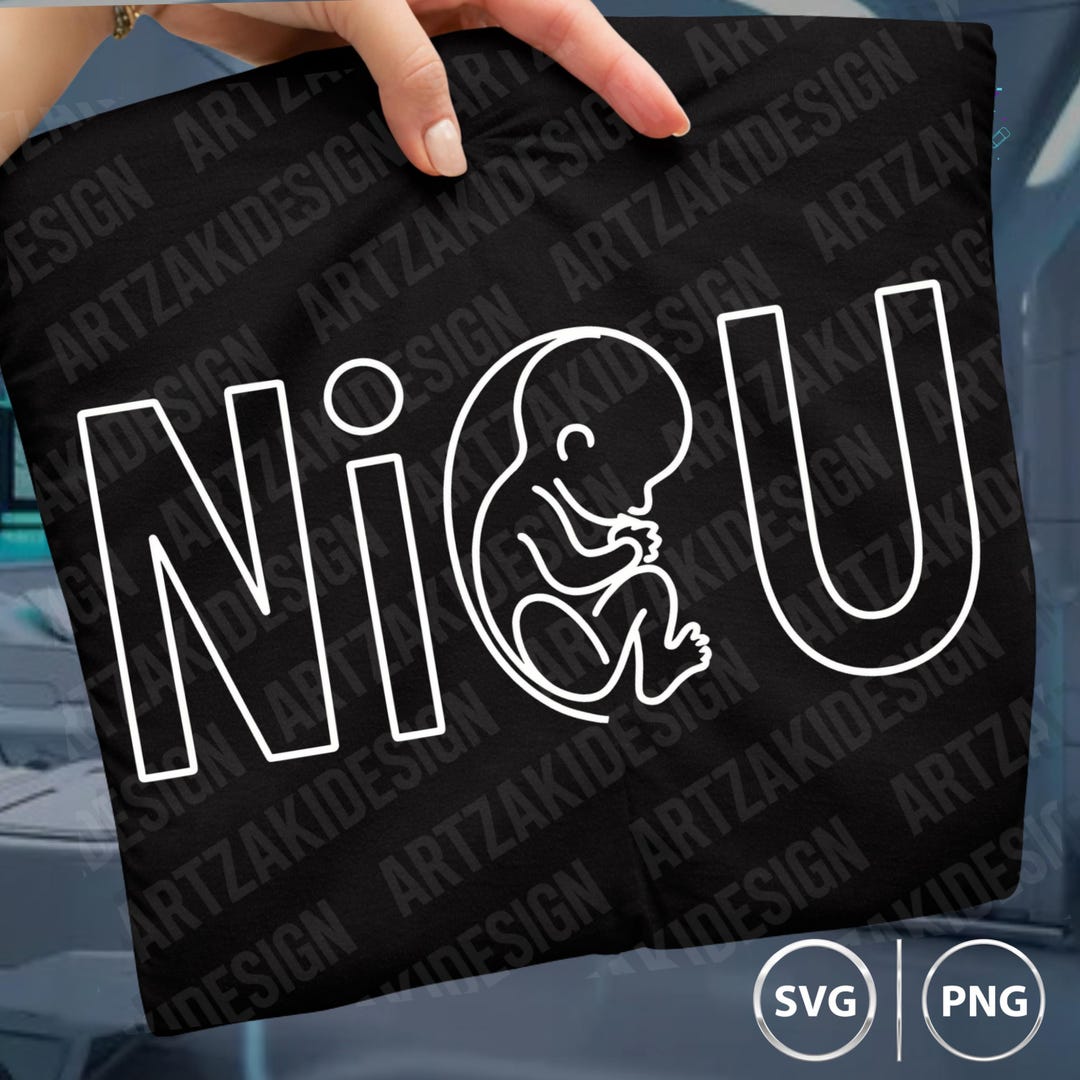NICU Nurse SVG PNG | Neonatal Line Art Baby Design - Etsy