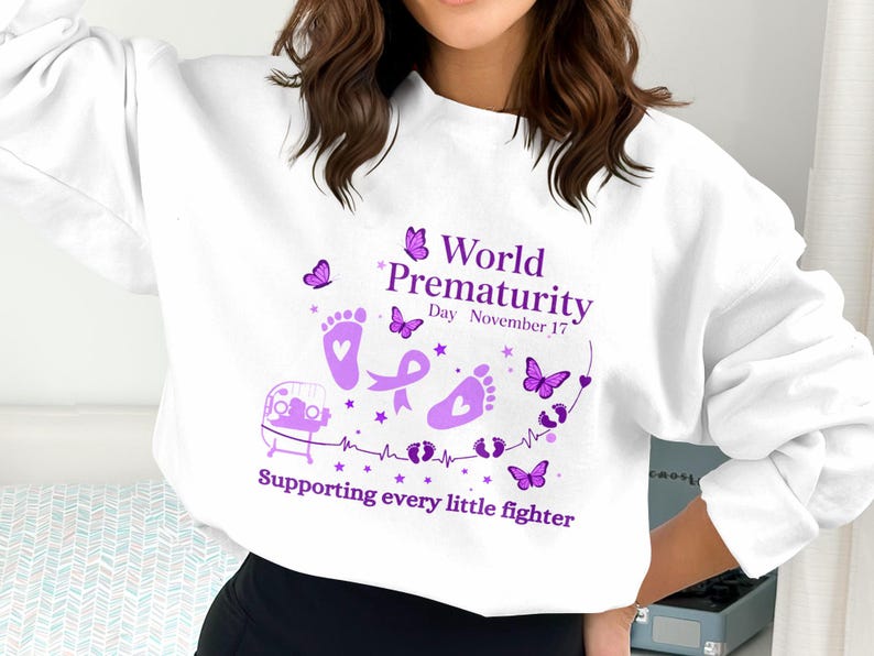 Preemie Awareness PNG: World Prematurity Day Sublimation (digital ...