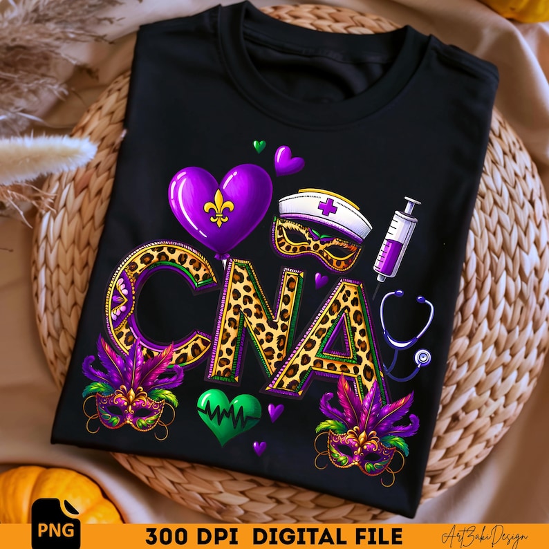 CNA Mardi Gras PNG | Certified Nursing Assistant Fat Tuesday ...