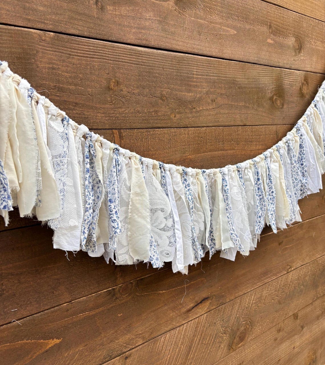 Fabric Banner Decor With Floral and Lace Detail - Etsy