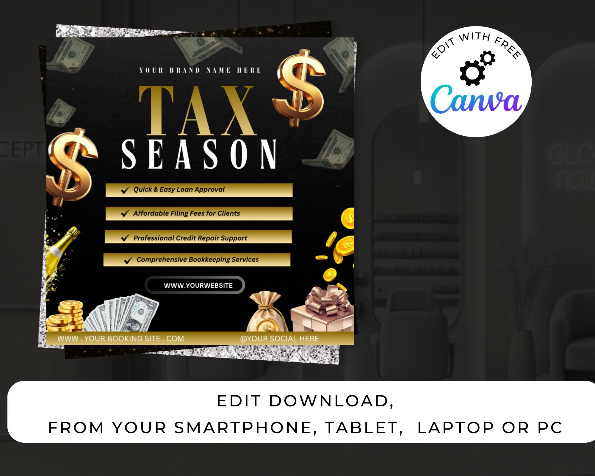 Tax Flyer, Tax Prep Flyer, Tax Business Flyer, Corporate Tax ...