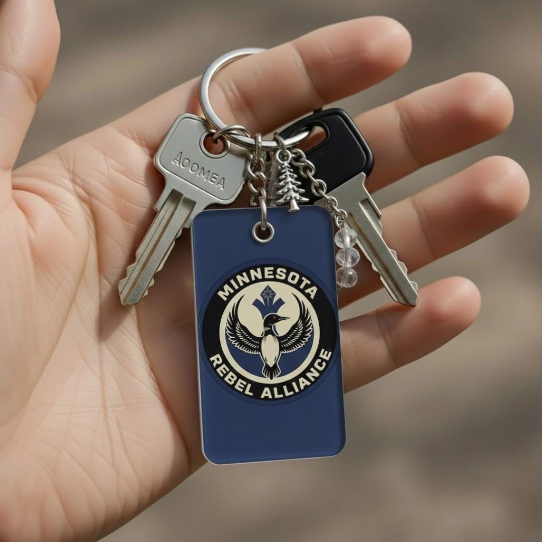 Minnesota Rebel Loon Acrylic Keychain, Anti ICE Anti MAGA Protest ...