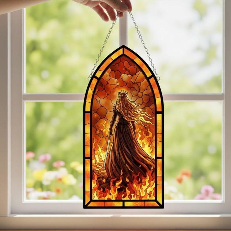 Aelin Book Nook, Fire Queen Book Nook, Throne of Glass Fantasy Window ...