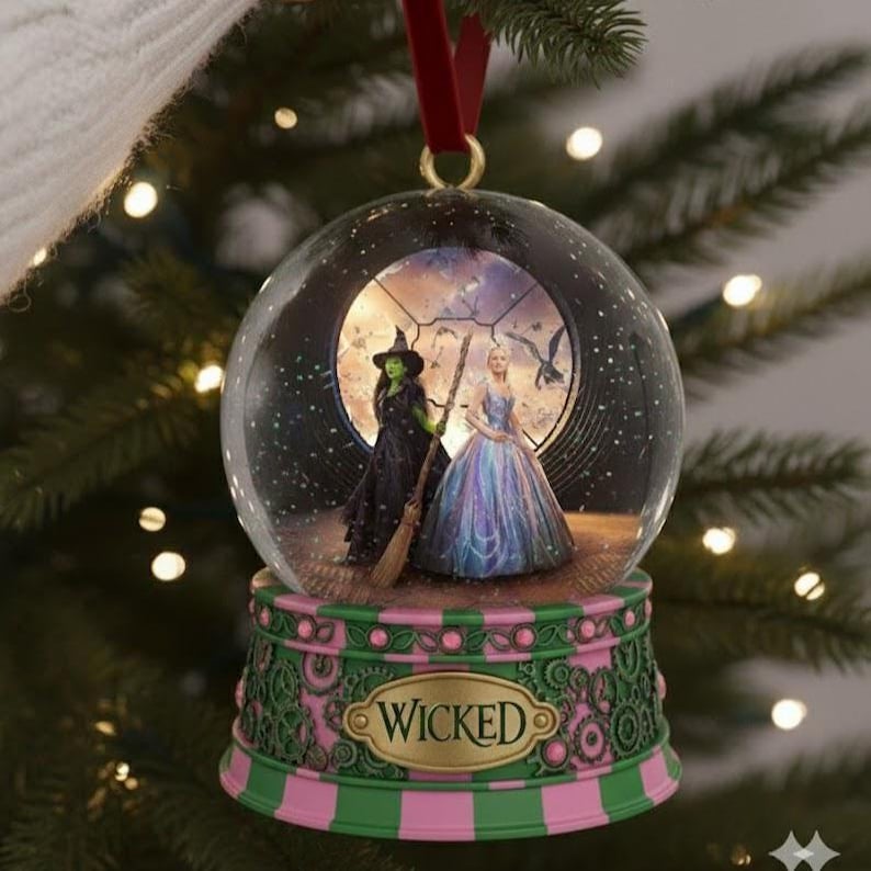 Custom Elphaba & Glinda Wicked Musical Ornament, Broadway Fan Christmas ...