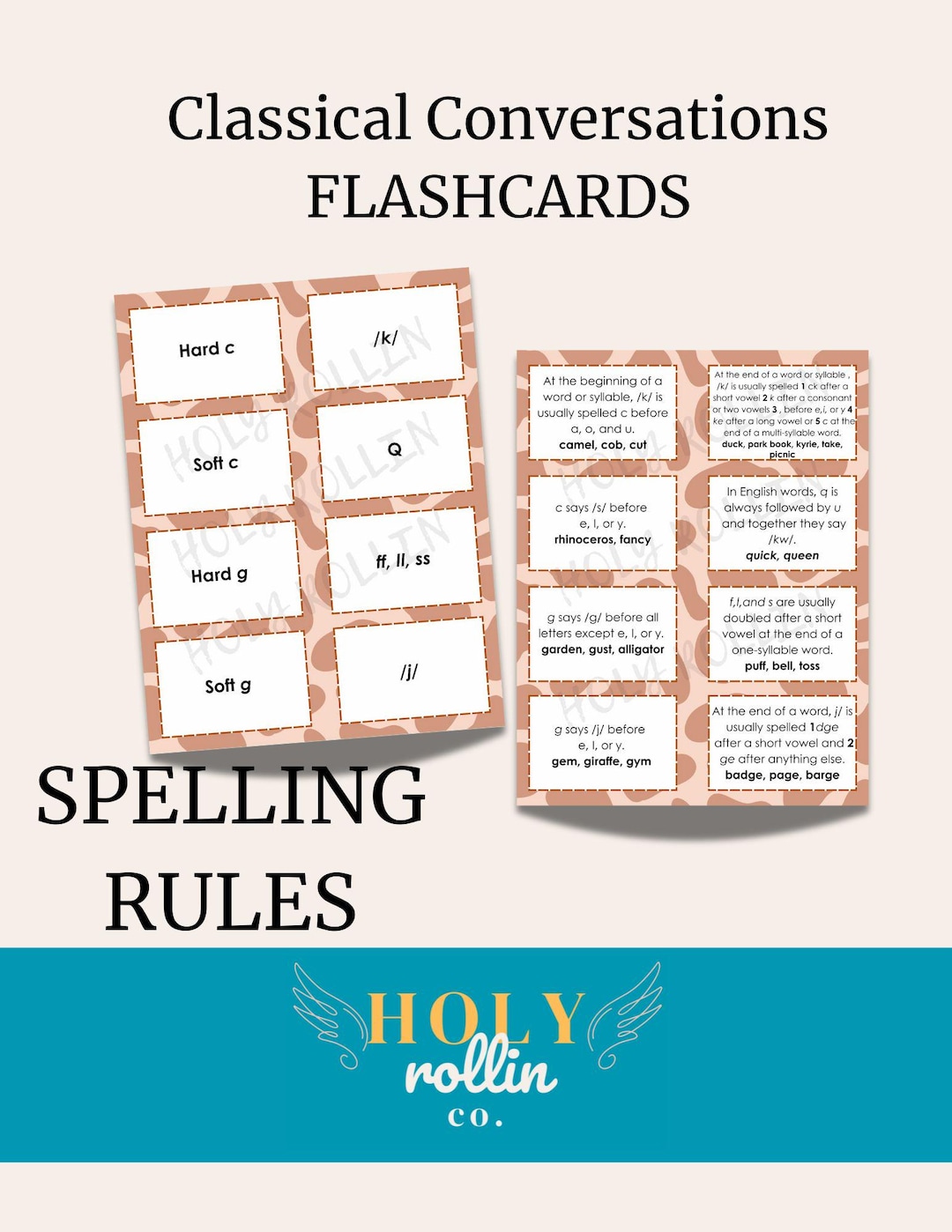 Essentials CC Spelling Rules - Flashcards - Etsy