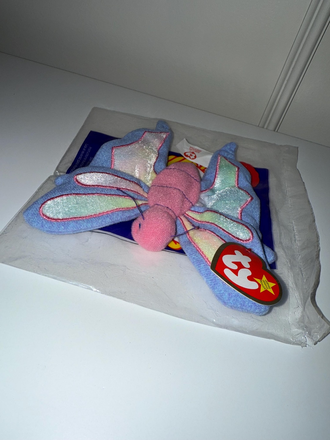 Flitter the Butterfly Beanie Buddy Ty Original Beanie Baby 1999 With ...