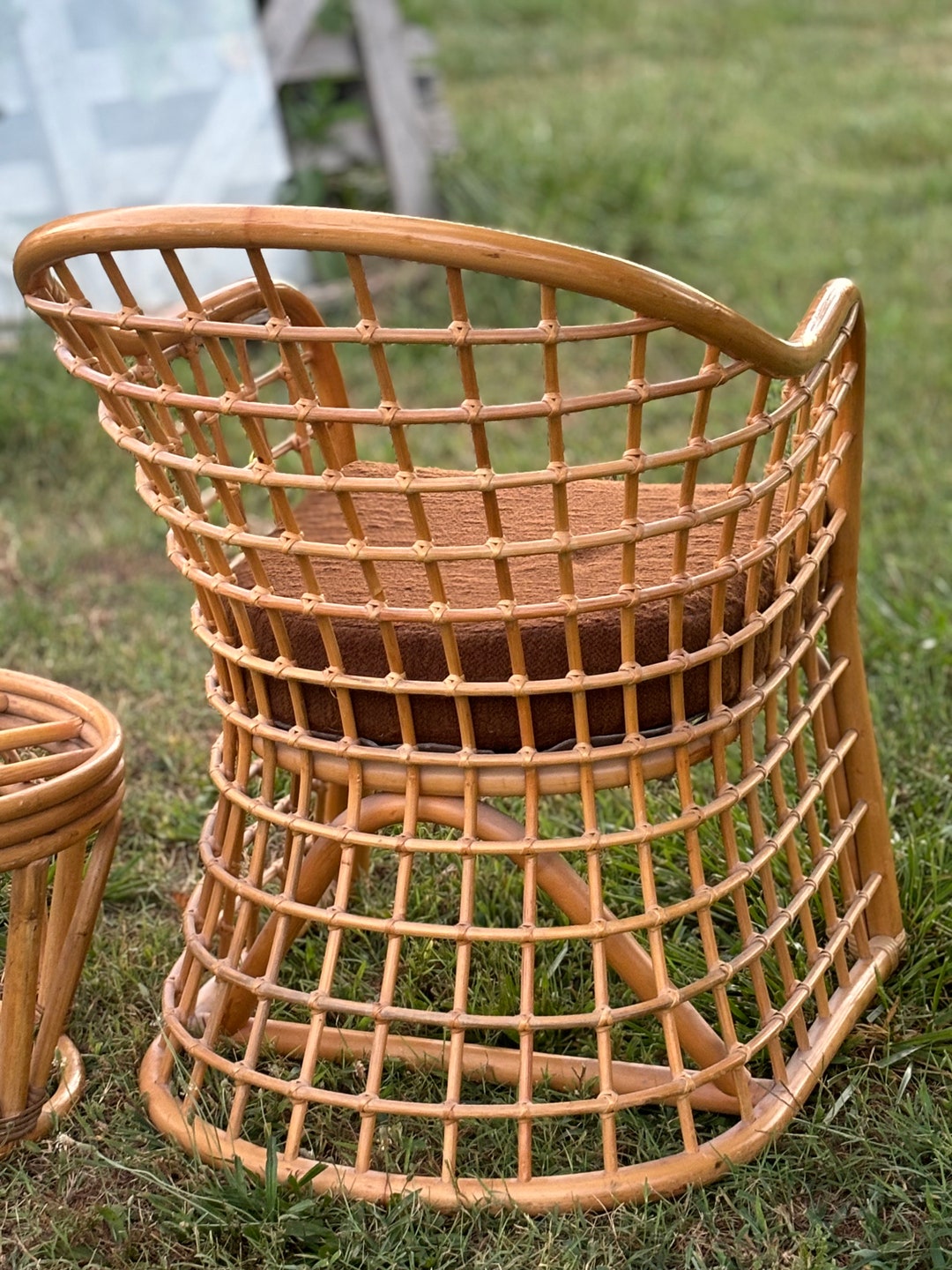 Rattan Barrel Back Chair , Replacement Rattan Chair , Beach House ...