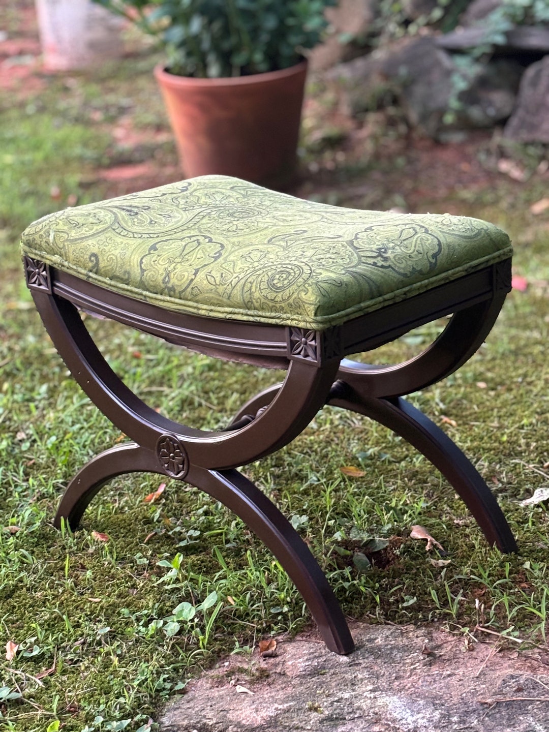 Saddle Vanity Stool , Antique Foot Stool , Antique Saddle Stool - Etsy