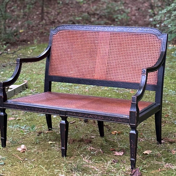 Cane Bench - Etsy