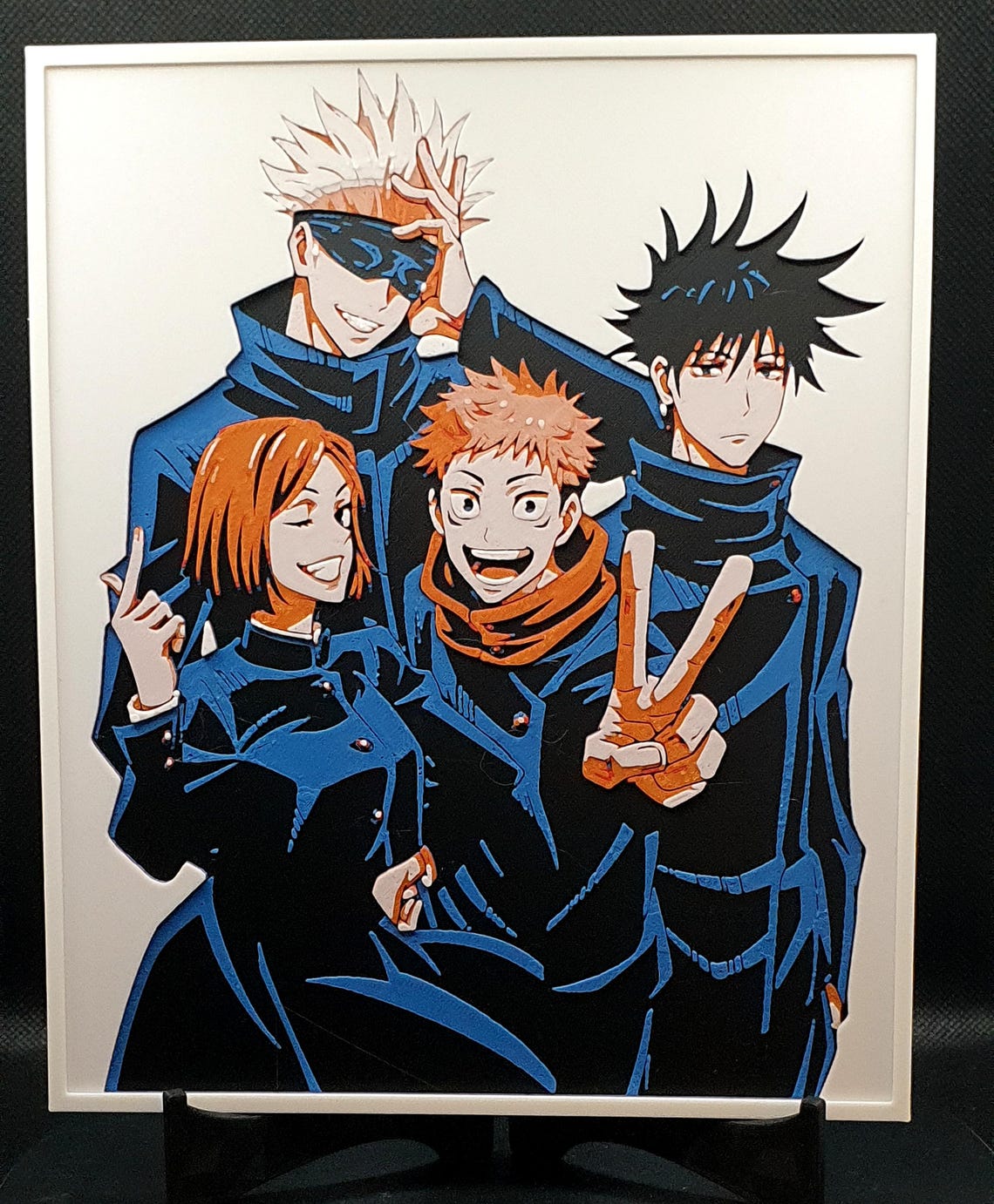 3D Relief Painting Inspired by the Anime: Jujutsukaisen - Etsy