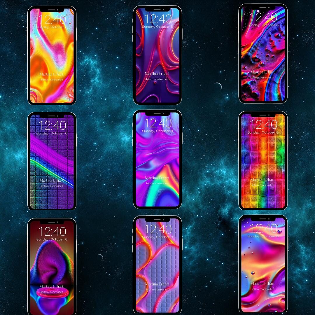 Chromatic Flow - Wallpaper Pack 4K & 8K Collection - Etsy
