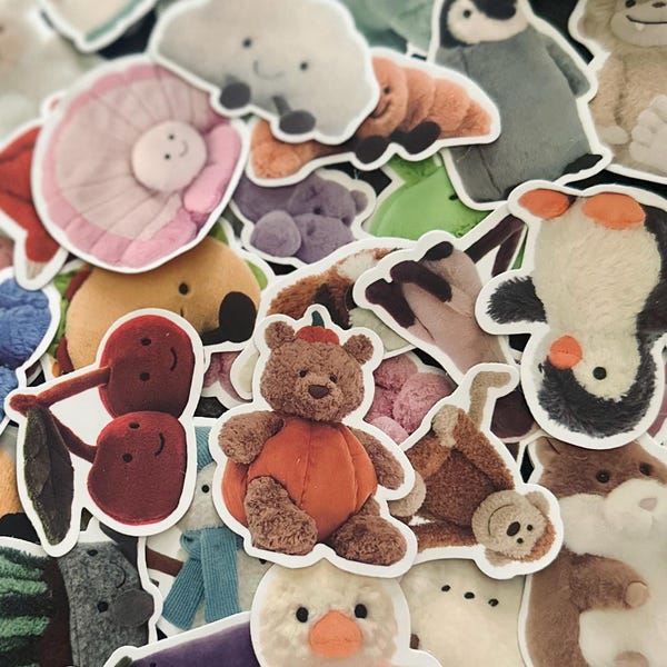 Jellycat Stickers - Etsy UK
