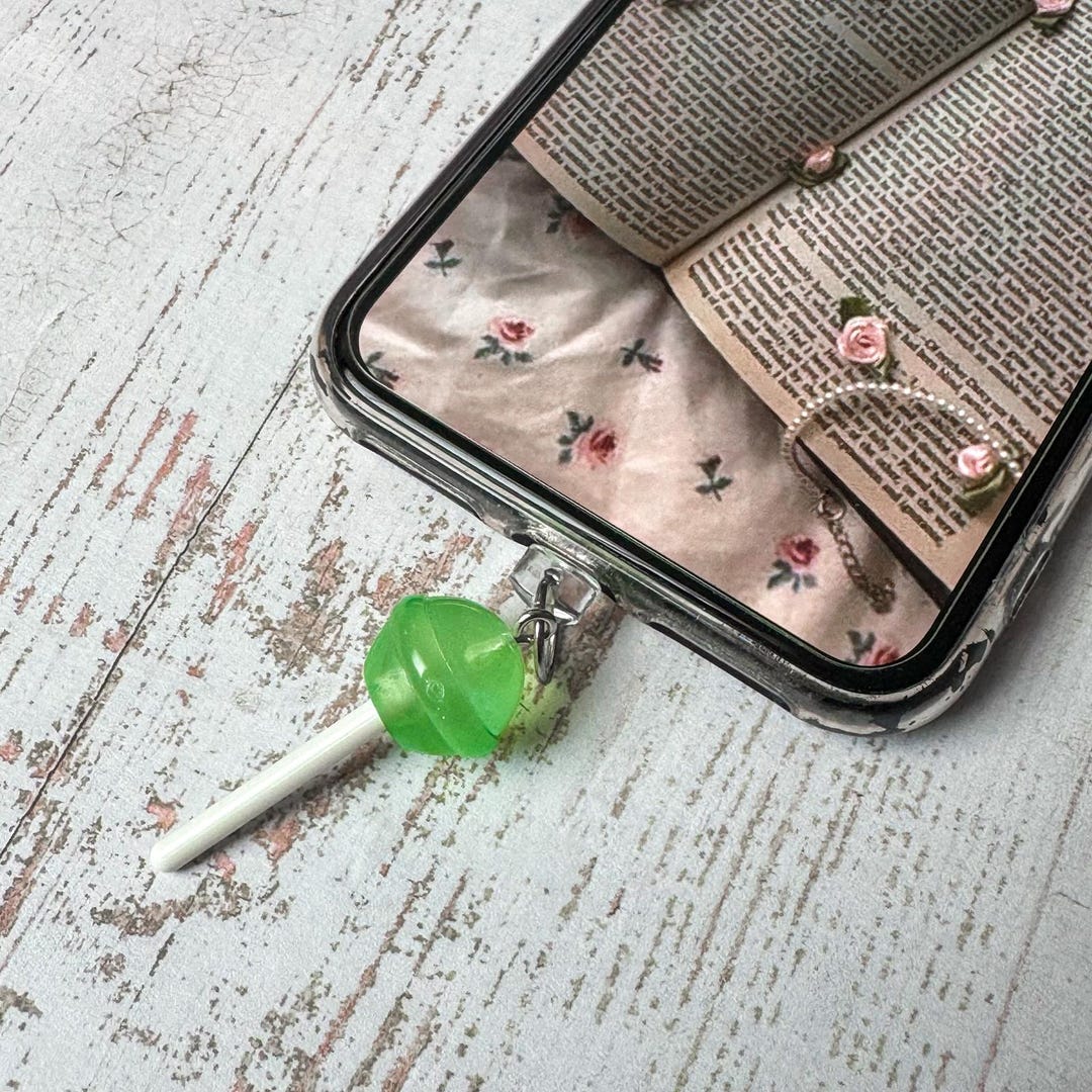Lollipop Charm Plug – Cute Dust Plug for Phone, Tablet, or Kindle ...