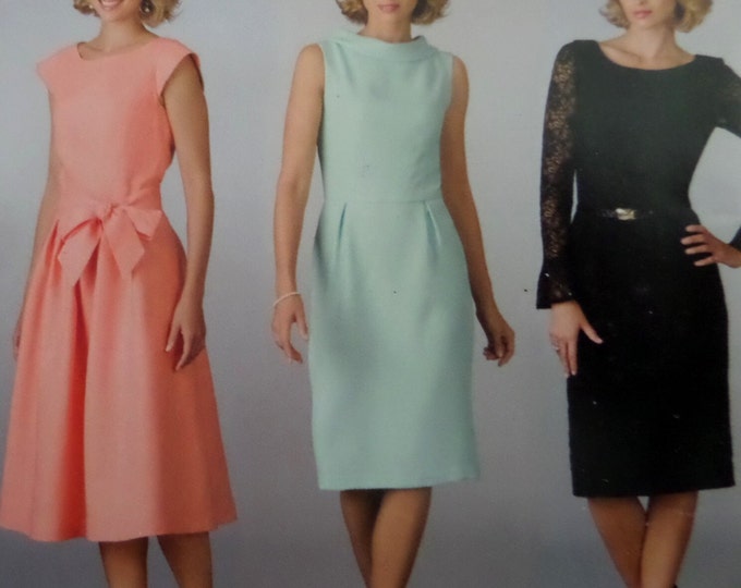 FIT FLARE DRESS Pattern • New Look 6824 • Miss 8-18 • Princess Seams ...