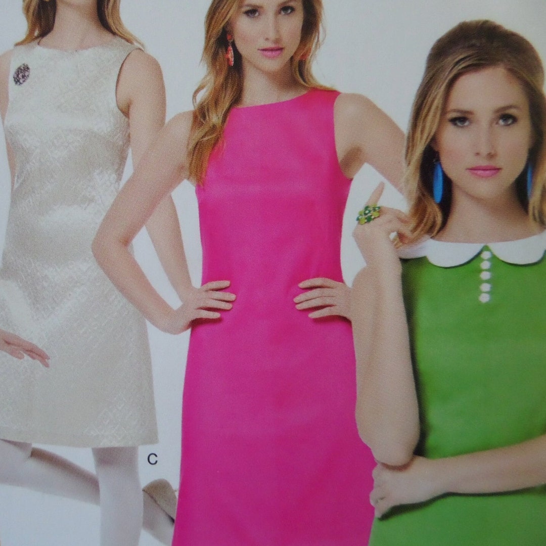RETRO DRESS Pattern Simplicity 0259 Miss 14-22 Simplicity 1609 Scallop ...