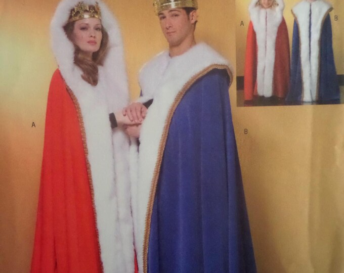 Hooded Cloak Costume Sewing Pattern: Butterick 4316, Adult XS-L, Lined ...