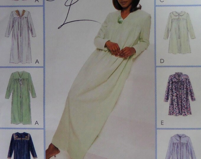 HOODED ROBE Pattern • Mccalls 9049 • Miss Xl-xxl • Zip Front Robe ...