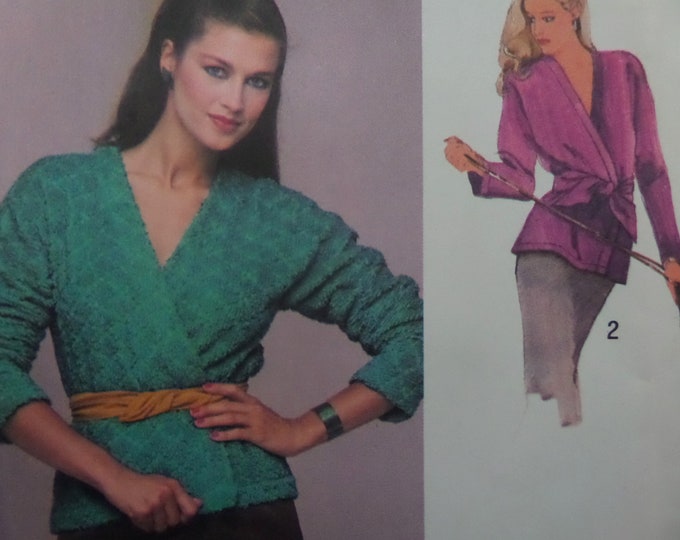 WRAP JACKET Pattern • Simplicity 9259 • Miss 14 • Kimono Sleeves ...