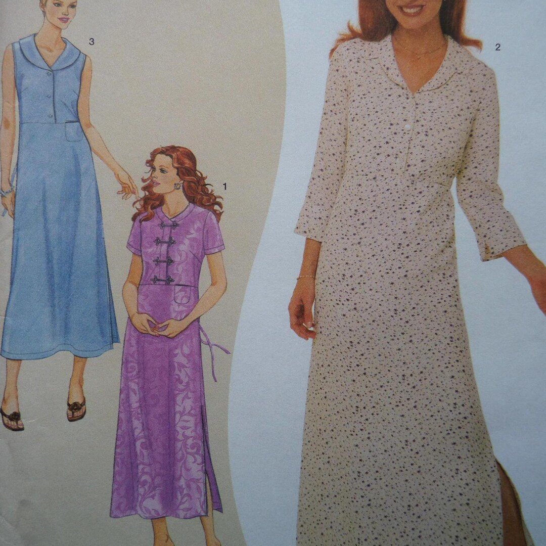 RAISED WAIST DRESS Pattern • Simplicity 9659 • Miss A-F • Tie Back ...