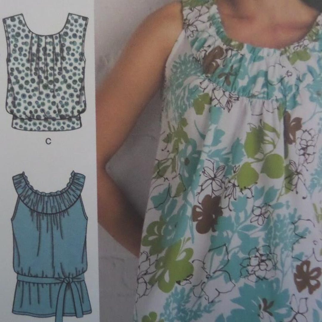 RUCHED TOP Pattern • Simplicity 2892 • Miss 14-22 • Bubble Top ...