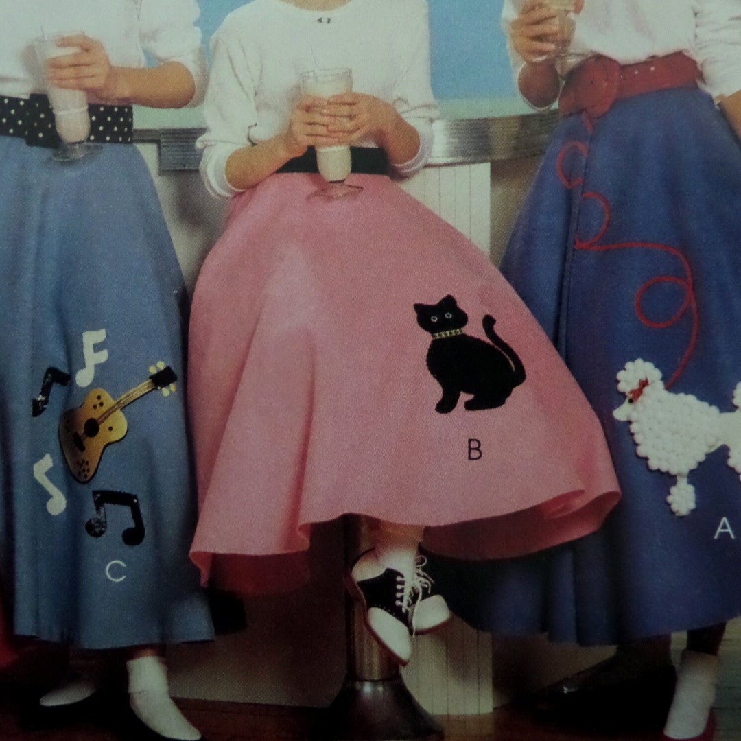 POODLE SKIRT Pattern • Mccalls 448 • Girls 3-6 • Circle Skirt • Yoked ...