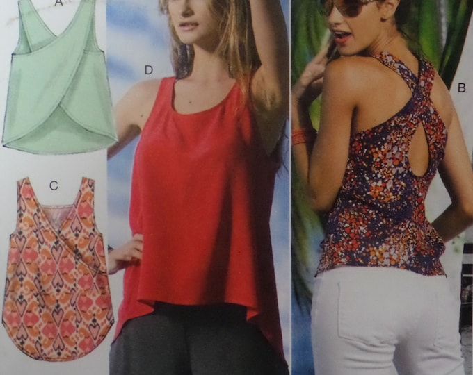 CROSS BACK TOP Pattern • Mccalls 6751 • Miss Sizes • Pullover Top ...