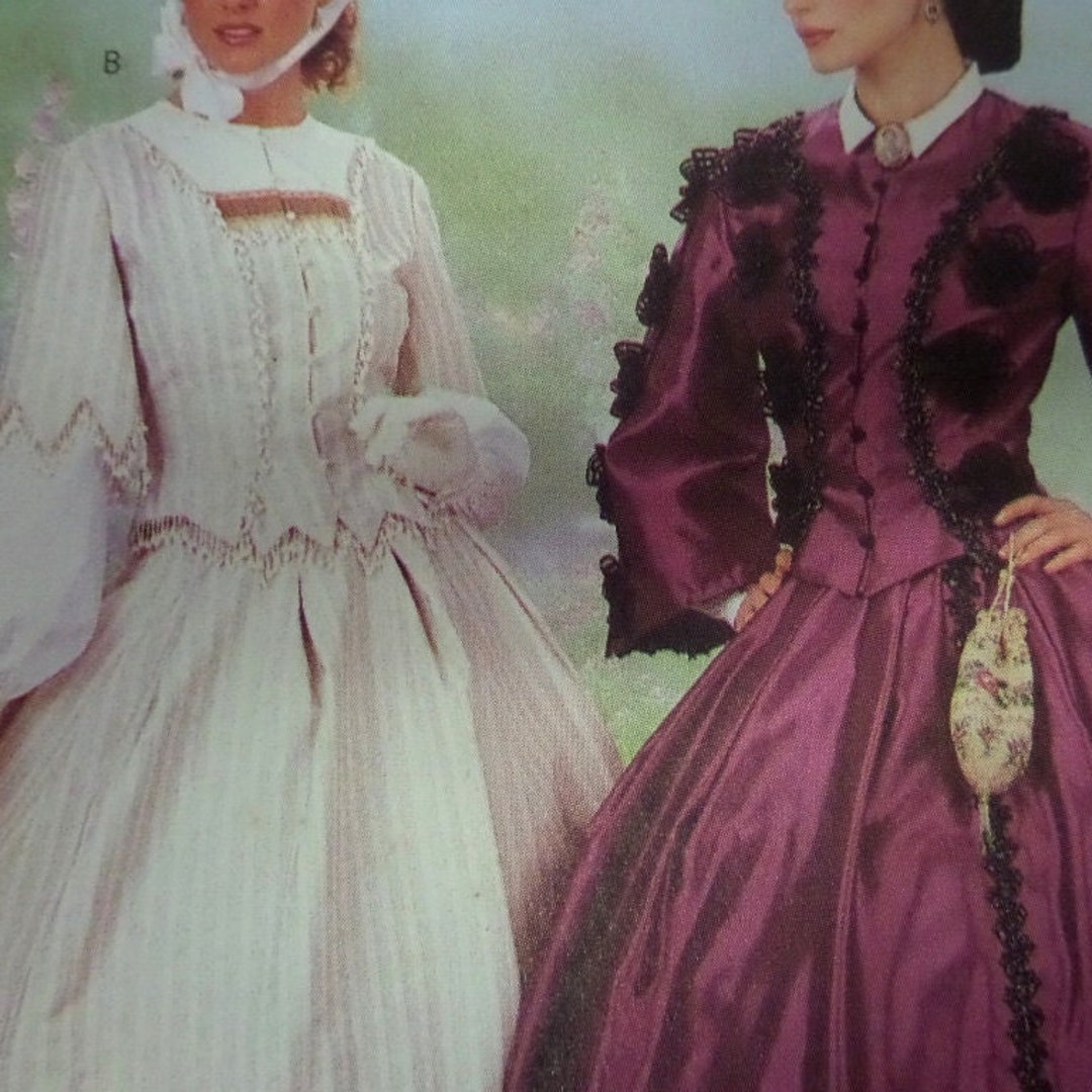 CIVIL WAR SKIRT Pattern Butterick 6694 Miss Sizes Historical Outfit ...