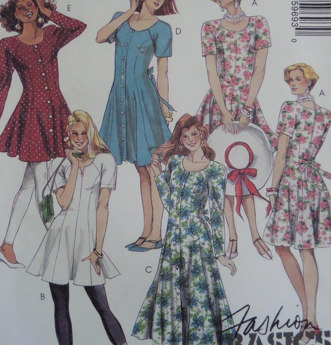 FIT FLARE DRESS Pattern • Mccalls 5969 • Miss 10 • Princess Seams ...