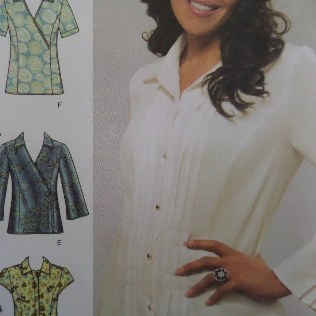 TUCKED SHIRT Pattern • Simplicity 3789 • Miss Size • Button Shirt ...