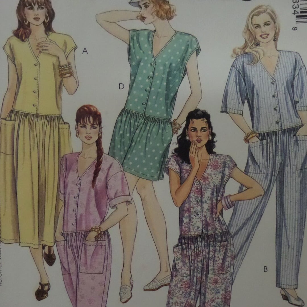DROP WAIST JUMPSUIT Pattern Mccalls 5783 Miss 20-24 Barrel Cuff Low ...