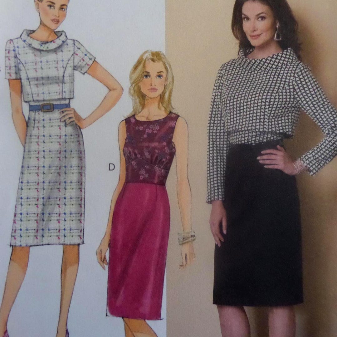 Butterick 6243 Sewing Pattern: Fitted Midriff Dress & Jacket (miss Size ...
