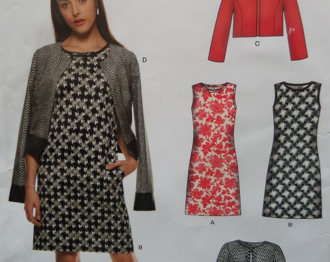SHEATH DRESS Pattern • New Look 6302 • Miss 8-20 • Princess Seam Jacket ...