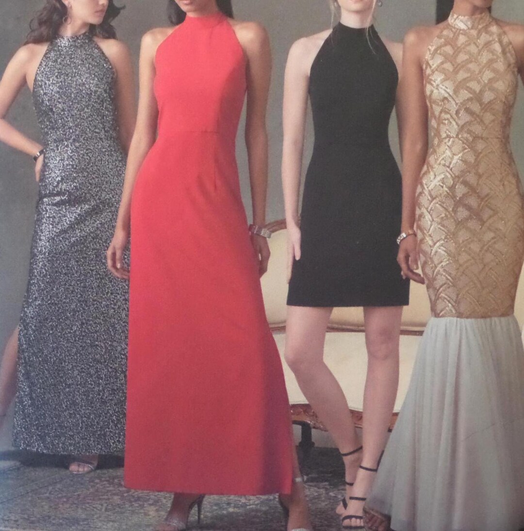 FITTED GOWN Pattern • Simplicity 8330 • Miss Sizes • Teardrop Back ...