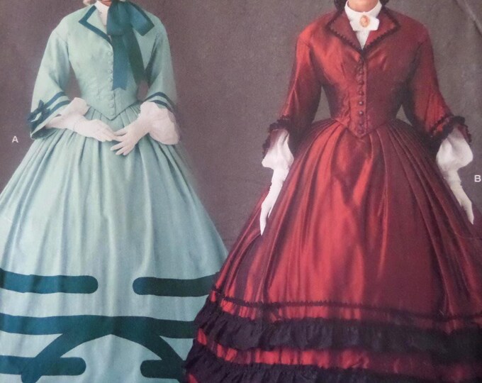 Civil War Dress Sewing Pattern: Simplicity 1818, Miss 8-14 - Etsy