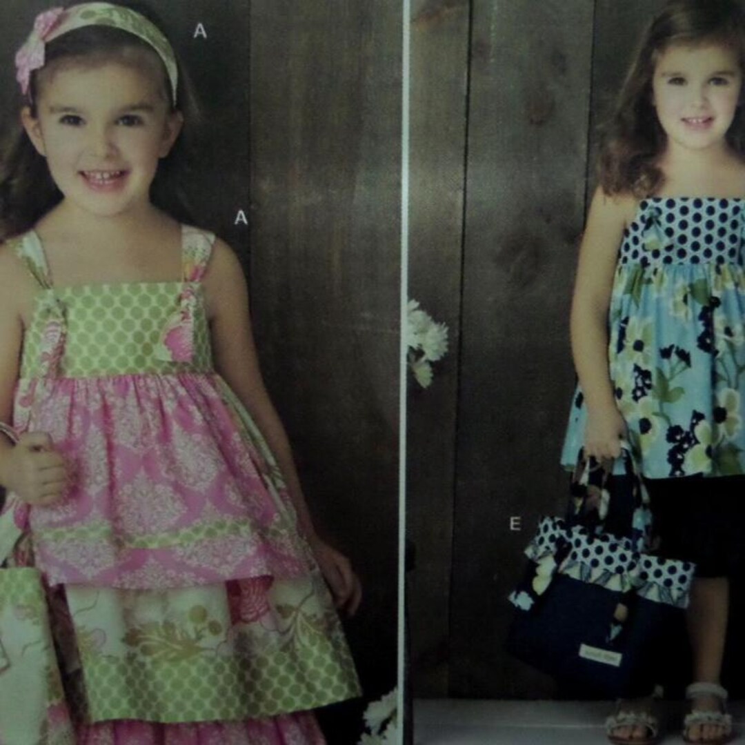 TIERED DRESS Pattern • Simplicity 2171 • Girls 3-8 • Ruffled Knee Pants ...