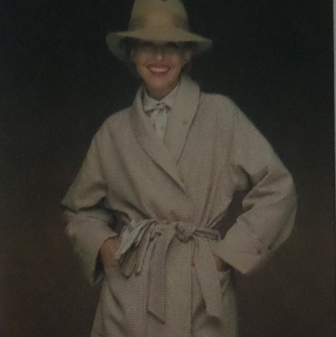 WRAP COAT Pattern Simplicity 8854 Miss 10 Removeable Undercoat Jacket ...